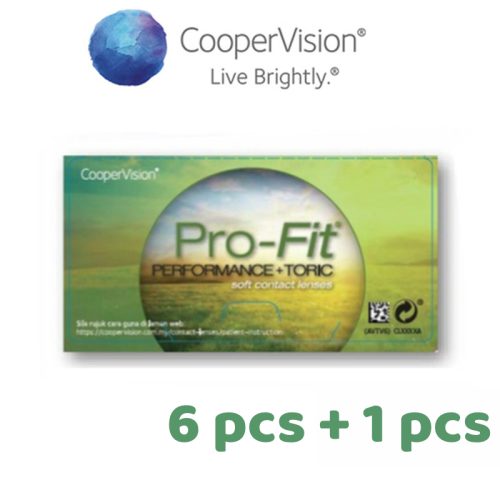 Cooper Vision Pro Fit Performance Toric Monthly Disposable (6 pcs+1 pcs ...