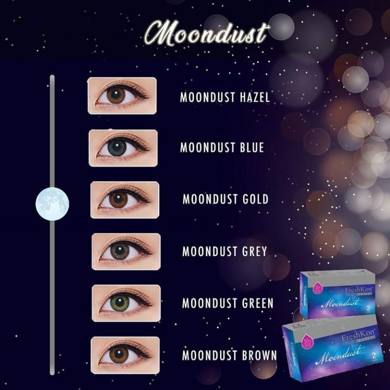 Freshkon Moondust Colors Fusion Monthly Disposable Contact Lenses (2 ...
