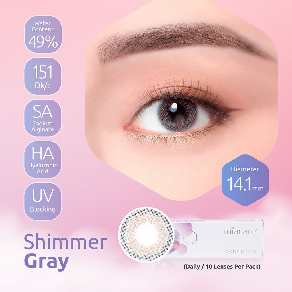 Miacare Confidence Shimmer Daily Disposable Silicone Hydrogel Color ...
