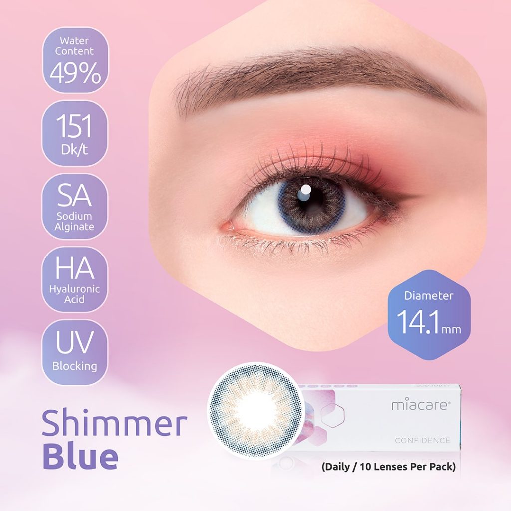 Miacare Confidence Shimmer Daily Disposable Silicone Hydrogel Color ...