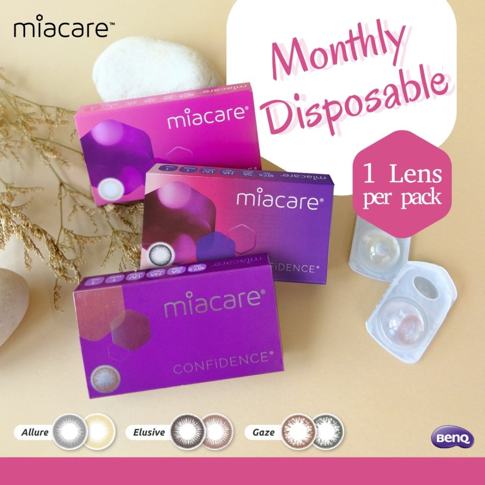 Miacare Confidence Elusive/Allure Monthly Disposable Silicone Hydrogel ...