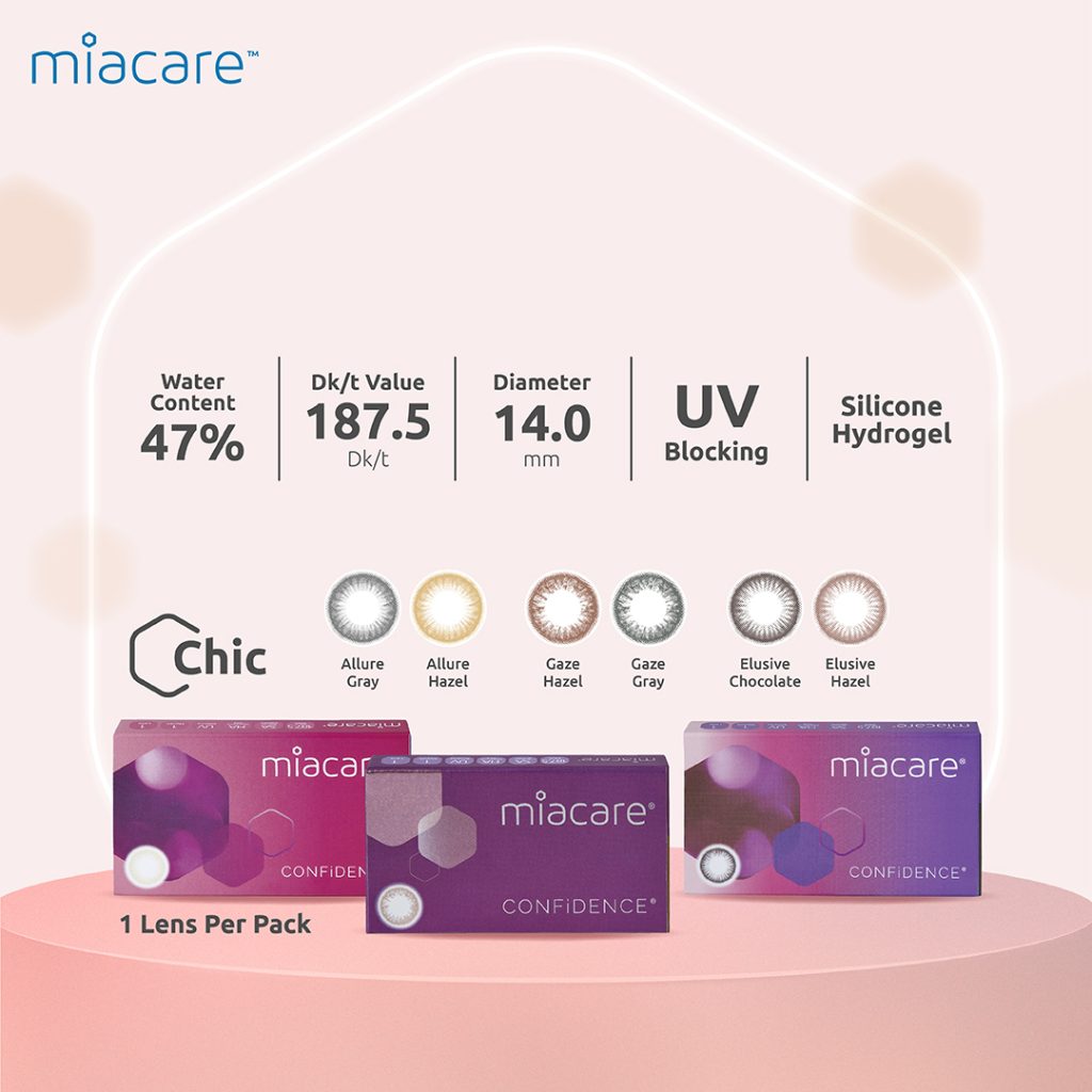 Miacare Confidence Elusive/Allure Monthly Disposable Silicone Hydrogel ...