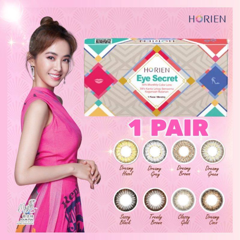 Horien Eye Secret 38% Monthly Disposable Hydrogel Soft Color Contact ...