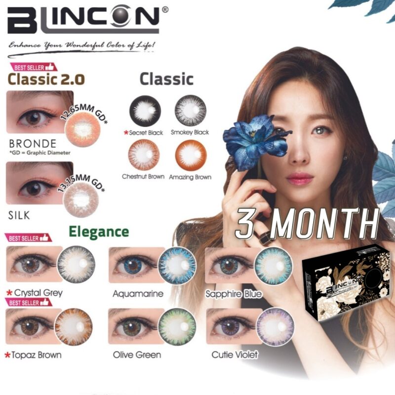 Blincon Classic Elegance Classic 2.0 Color 3 Months Disposable Cosmetic ...