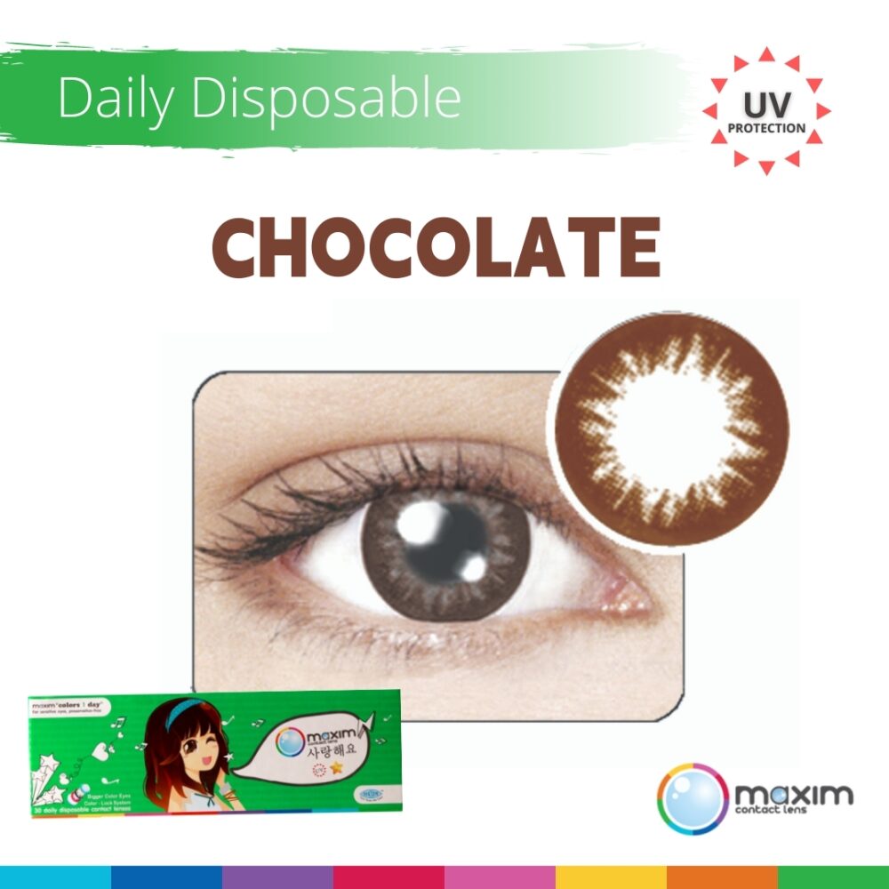 Maxim Green Box Colors 1 Day Daily Disposable Cosmetic Color Contact ...