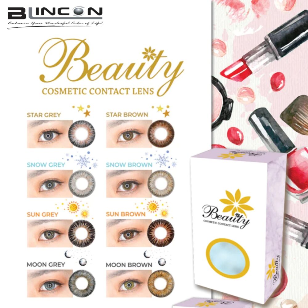 Blincon Beauty Monthly Disposable Color Cosmetic Contact Lenses (2 pcs ...