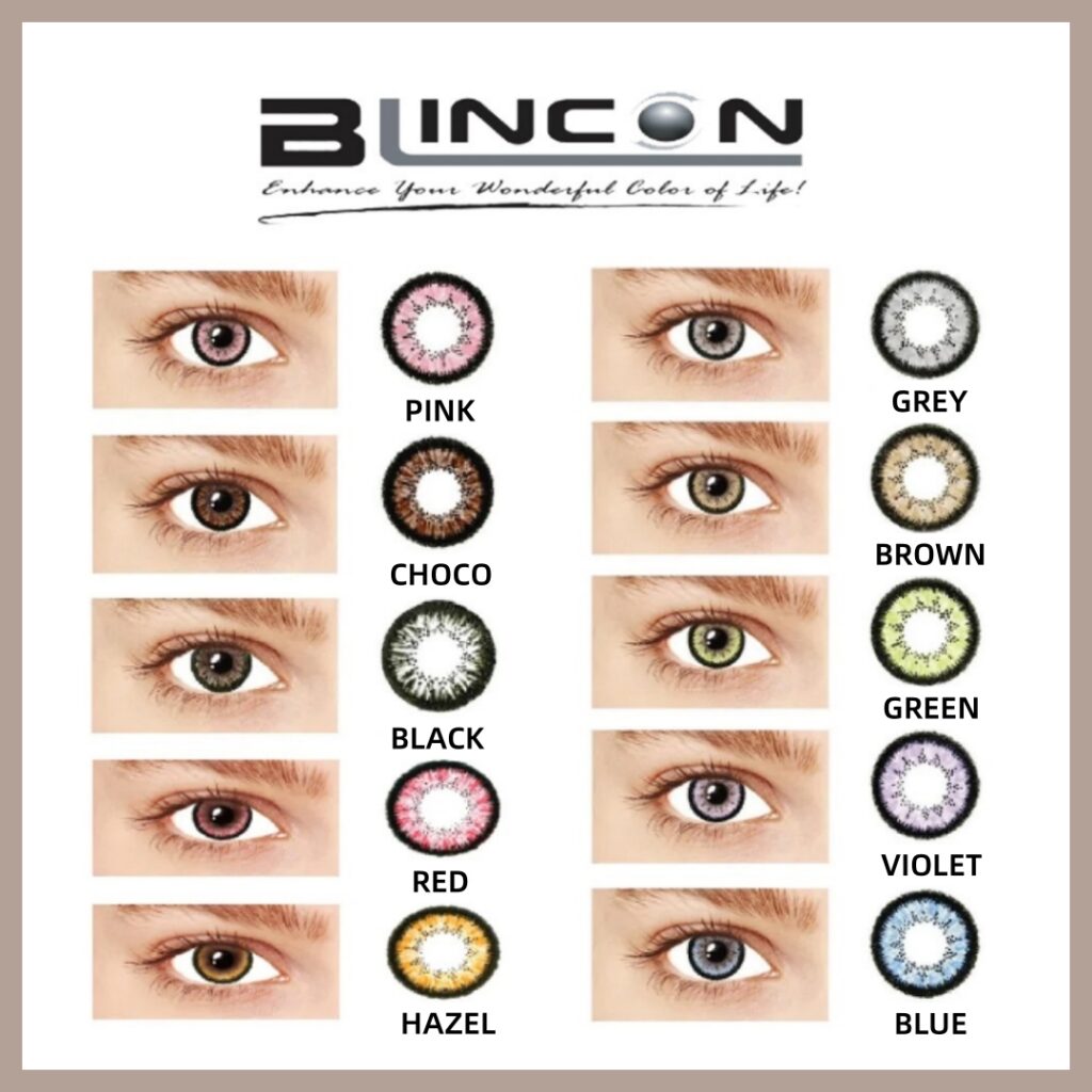 Blincon BB Monthly Disposable Color Cosmetic Contact Lenses (2 pcs ...