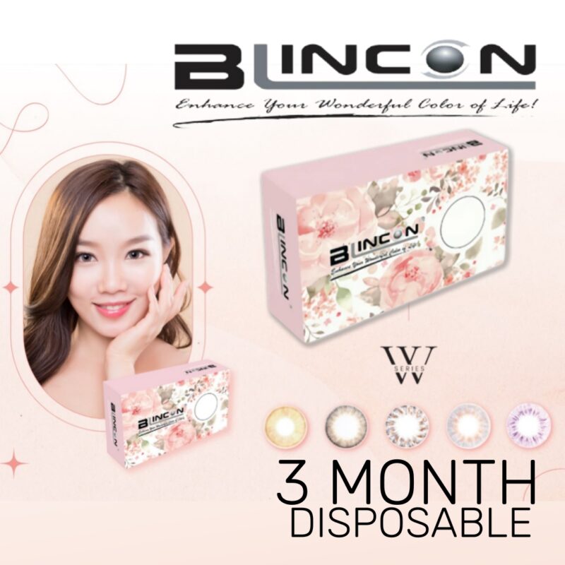 Blincon W Series 3 Months Disposable Color Cosmetic Contact Lenses (2 ...