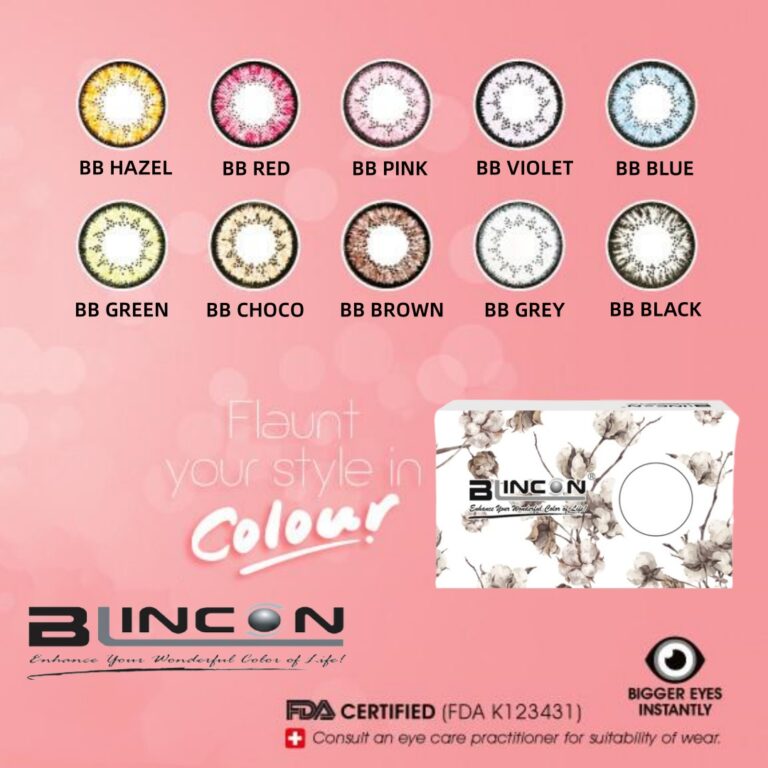 Blincon BB Monthly Disposable Color Cosmetic Contact Lenses (2 pcs ...