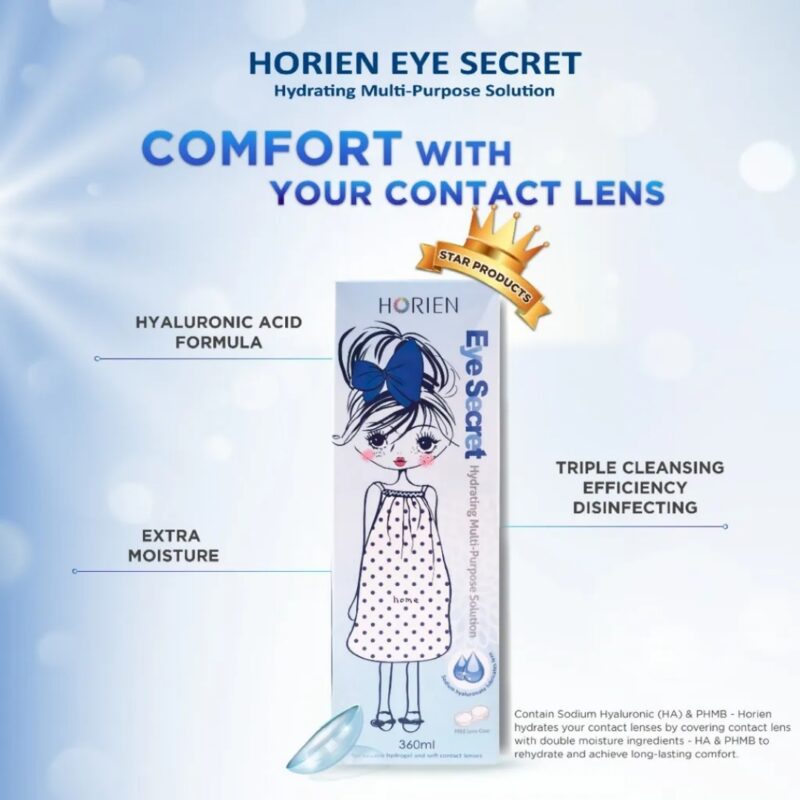 360ml Horien Eye Secret Hydrating Multi-purpose Solution - My Lens