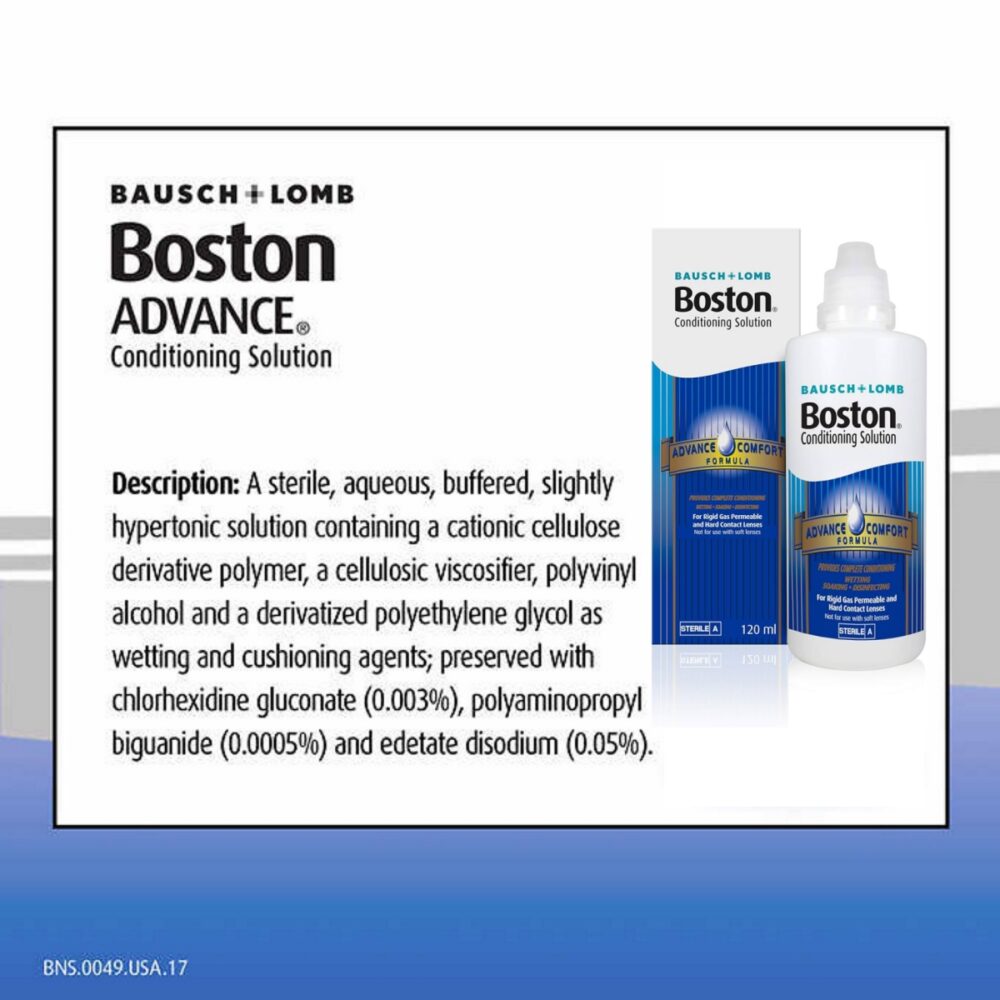 (120ml) Bausch & Lomb Boston Advance Conditioning Solution FOR RGP ...